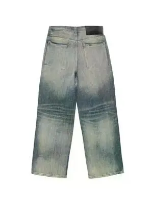 WON HUNDRED Faded Straight-leg Jeans