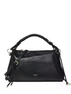 V°73 Ruched-handle Shoulder Bag - Black