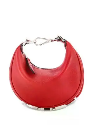 Fendi Fendigraphy Bag Leather Nano Hobo Bag - Red