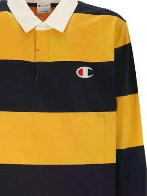 Champion Striped Long-sleeve Polo Shirt
