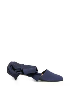 Dolce & Gabbana Ruffled Pointed-toe Ankle Boots - Blue