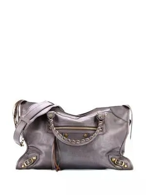 Balenciaga City Classic Studs Bag Leather Medium Satchel