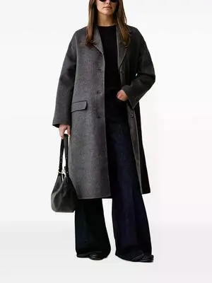 KAOS Notched-lapel Side-slit Coat - Grey