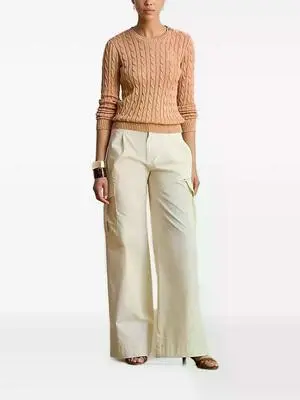Ralph Lauren Cable-knit Button-detail Sweater