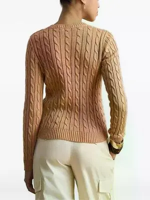 Ralph Lauren Cable-knit Button-detail Sweater
