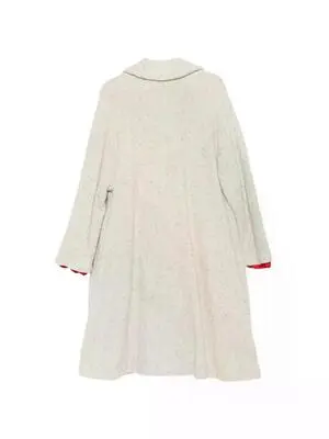 Comme Des Garçons Single-breasted Flecked Button-up Coat