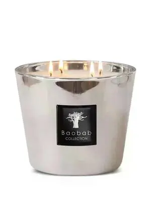 BAOBAB COLLECTION Platinum Classique Metallic-finish Candle - Silver