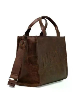 Dkny Embossed Logo Tote Bag