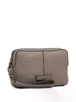 THE BRIDGE Grained Leather Pouch