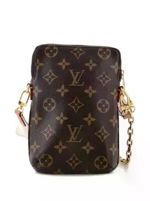 LOUIS VUITTON Utility Phone Sleeve Bag Monogram Canvas Crossbody Bag