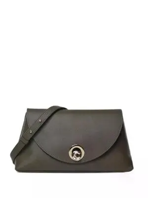 COCCINELLE Medium Nikla Grained-leather Shoulder Bag - Grey
