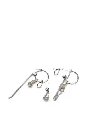 JUSTINE CLENQUET Jena Hoop Earrings - Silver