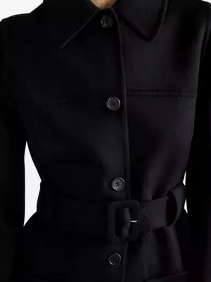 Prada Single-breasted Double-cloth Caban Jacket