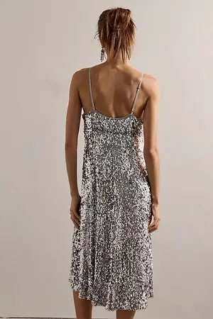 Free People Glow Crazy Midi Slip Dress