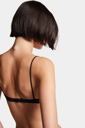 Dsquared2 Logo Tulle Triangle Bra