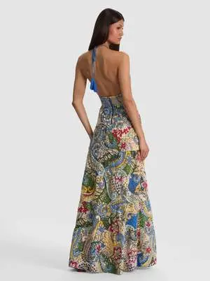 Alice + Olivia Karolina Tiered Maxi Dress