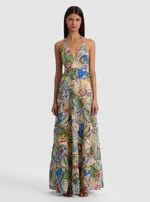 Alice + Olivia Karolina Tiered Maxi Dress