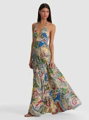 Alice + Olivia Karolina Tiered Maxi Dress