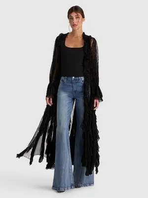 Alice + Olivia Cher Ruffle Maxi Robe