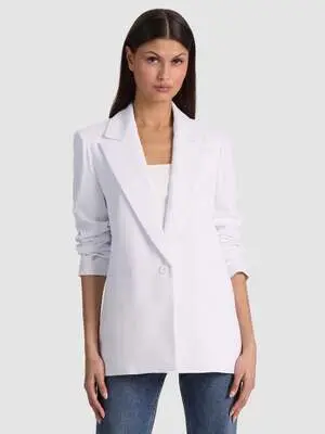 Alice + Olivia Denny Boyfriend Blazer - White