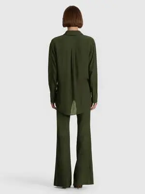 Alice + Olivia Dimitra Oversized Button Down