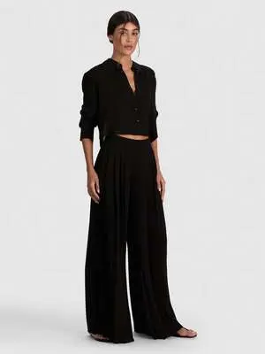 Alice + Olivia Jenna Pleated Wide Leg Pant