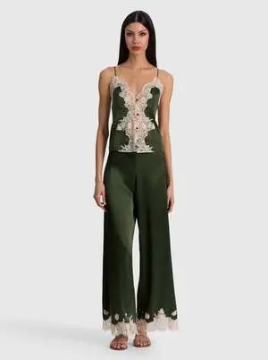 Alice + Olivia Athena Lace Gaucho Pant