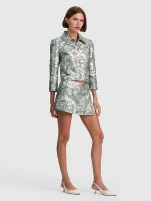 Alice + Olivia Weston Cropped Jacket