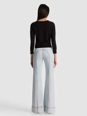 Alice + Olivia Carolann Cashmere Shrunken Pullover