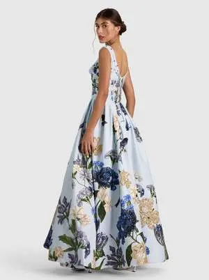 Alice + Olivia Estrella Embellished Gown