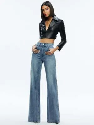 Alice + Olivia Yardley Leather Jacket