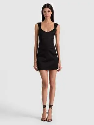 Alice + Olivia Renee Fitted Mini Dress - Black