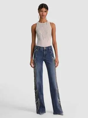 Alice + Olivia Roxie Embellished Jean