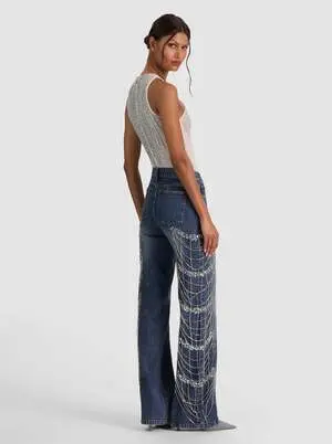 Alice + Olivia Roxie Embellished Jean