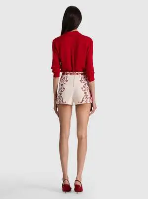 Alice + Olivia Hera Linen Short
