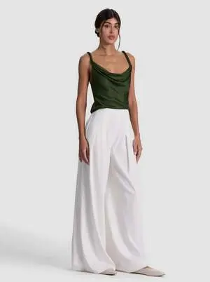 Alice + Olivia Monique Twist Strap Tank