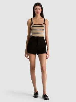 Alice + Olivia Cady Suede Short