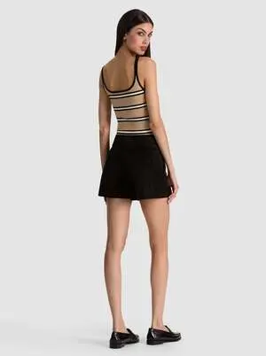 Alice + Olivia Cady Suede Short