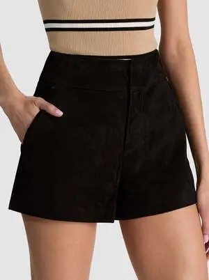 Alice + Olivia Cady Suede Short