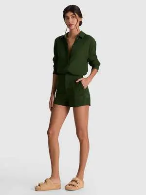 Alice + Olivia Cady Suede Short
