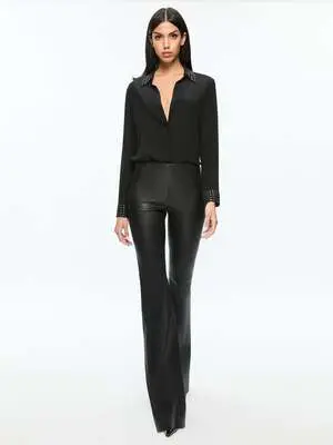 Alice + Olivia Rmp Leather Pant