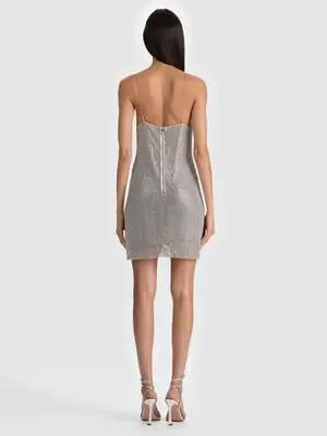 Alice + Olivia Harmony Chainmail Slip Dress