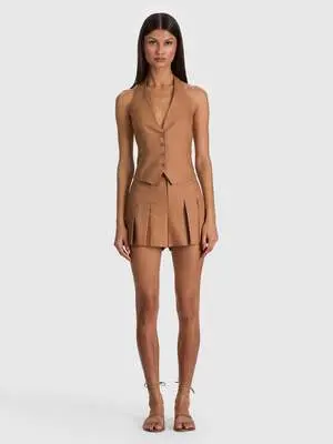 Alice + Olivia Erica Linen Vest