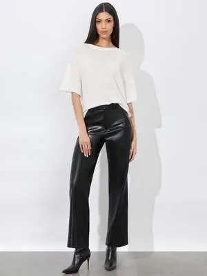 Alice + Olivia Alexander Vegan Trouser