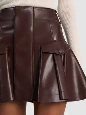 Alice + Olivia Trinity Vegan Ruffle Skirt