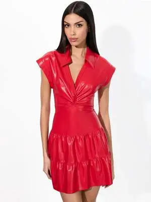 Alice + Olivia Mila Vegan Mini Dress