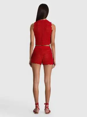 Alice + Olivia Amity Crochet Tank