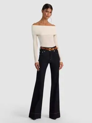 Alice + Olivia Dolan Foldover Sweater
