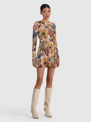 Alice + Olivia Delora Mini Dress - Fallen Petals