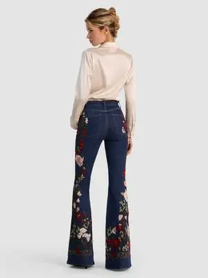 Alice + Olivia Beautiful Embellished Jean